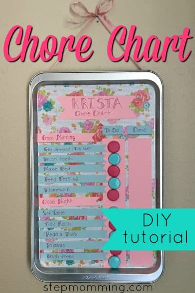 DIY Magnetic Chore Chart + Free Printable – Stepmomming.com: resources ...