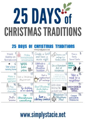 Unique Advent Calendar: 25 Days of Christmas Reading