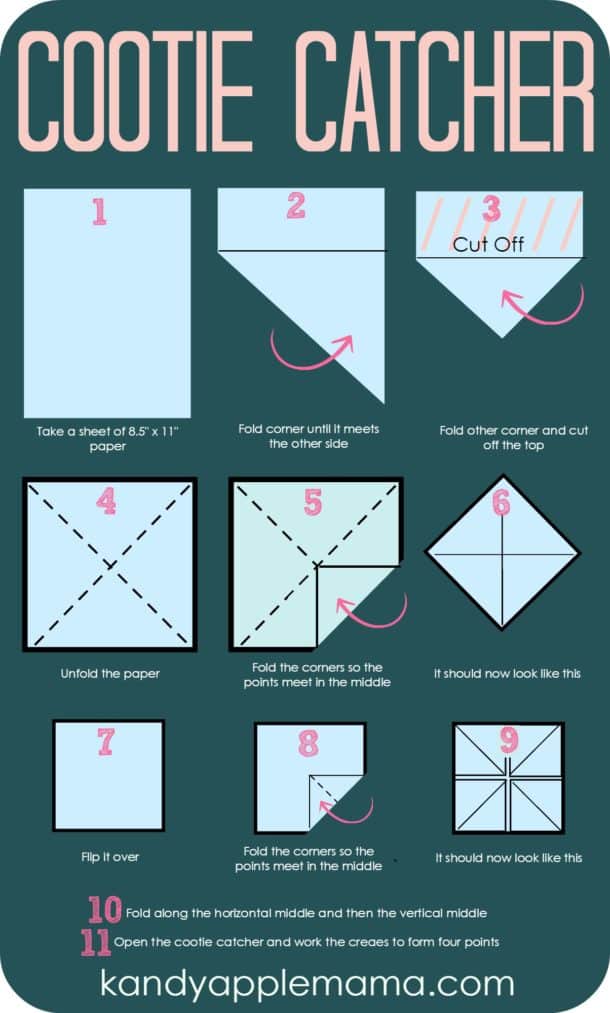 Learning Sight Words with a Cootie Catcher / Fortune Teller