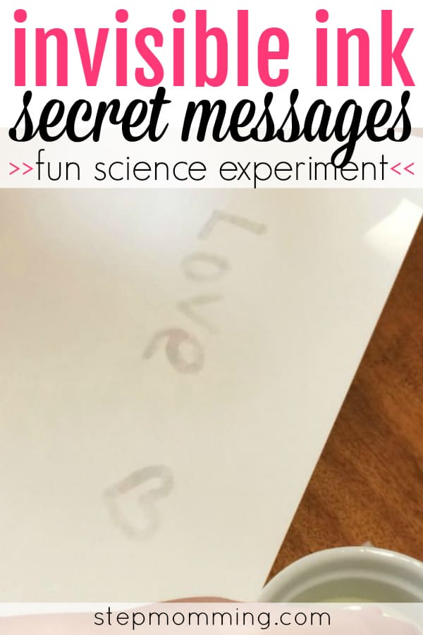 Teach Kids About Oxidation by Playing with Invisible Ink!